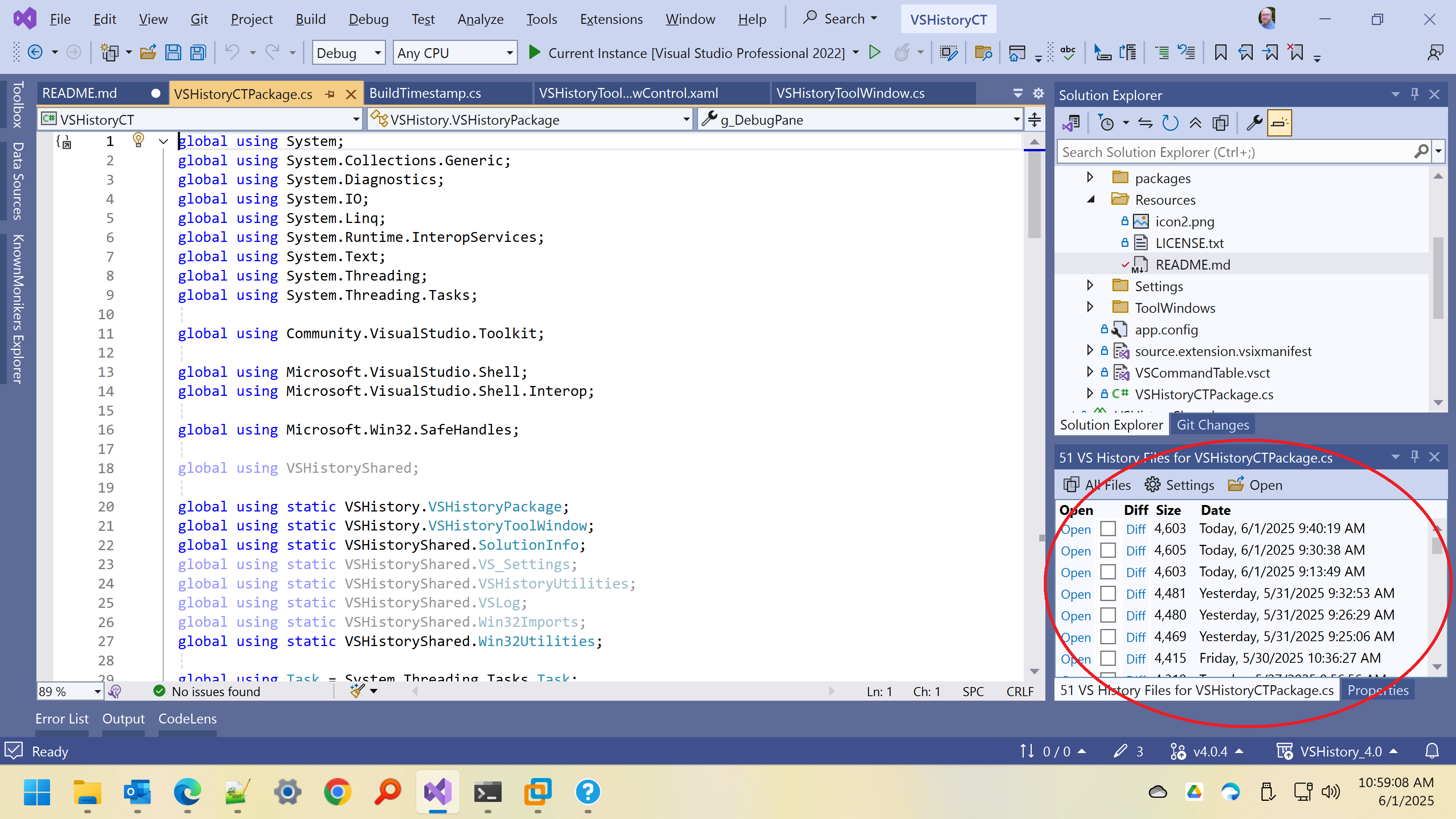 VSHistory 2022 -- Visual Studio File Histories - Visual Studio Marketplace