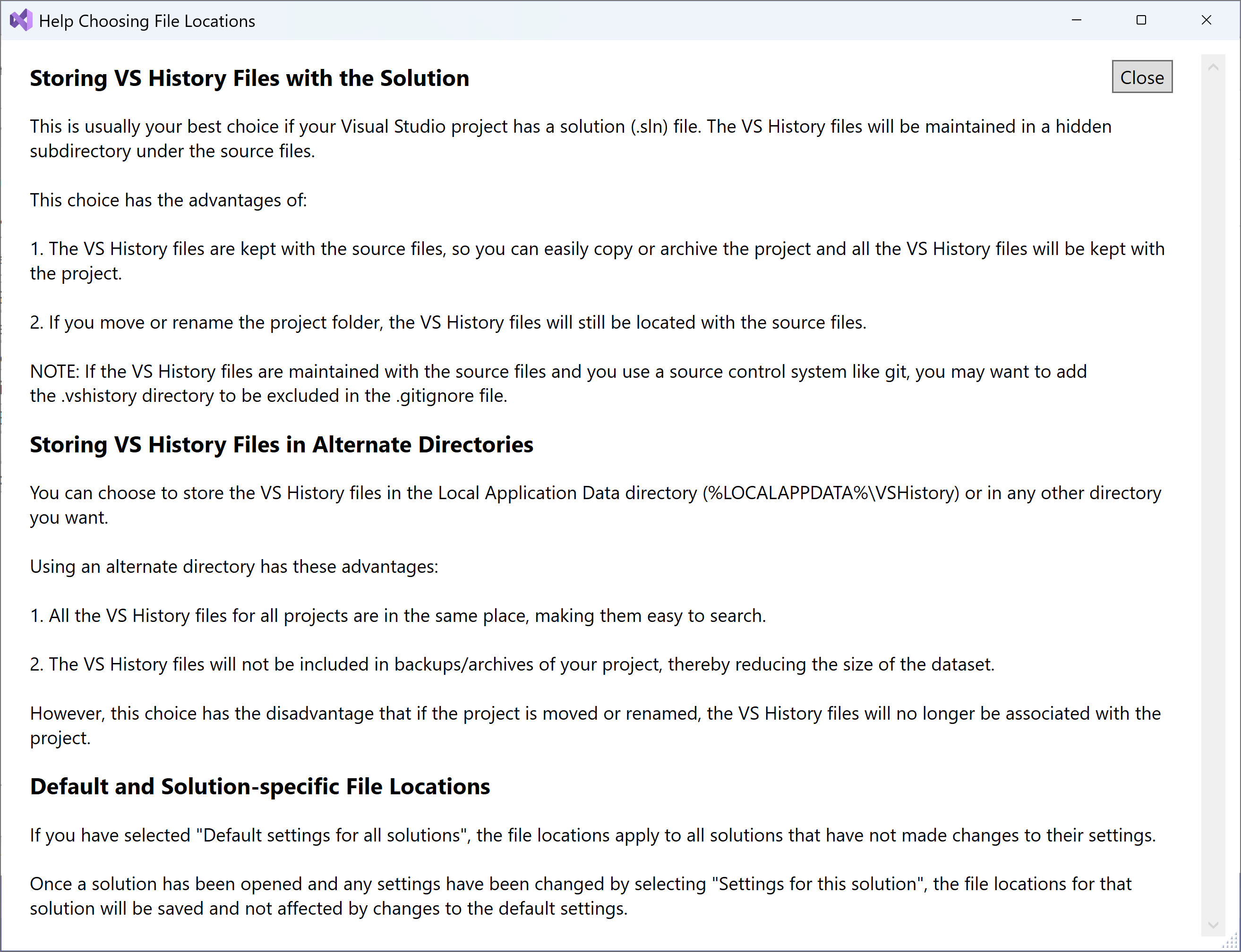 VSHistory 2022 -- Visual Studio File Histories - Visual Studio Marketplace