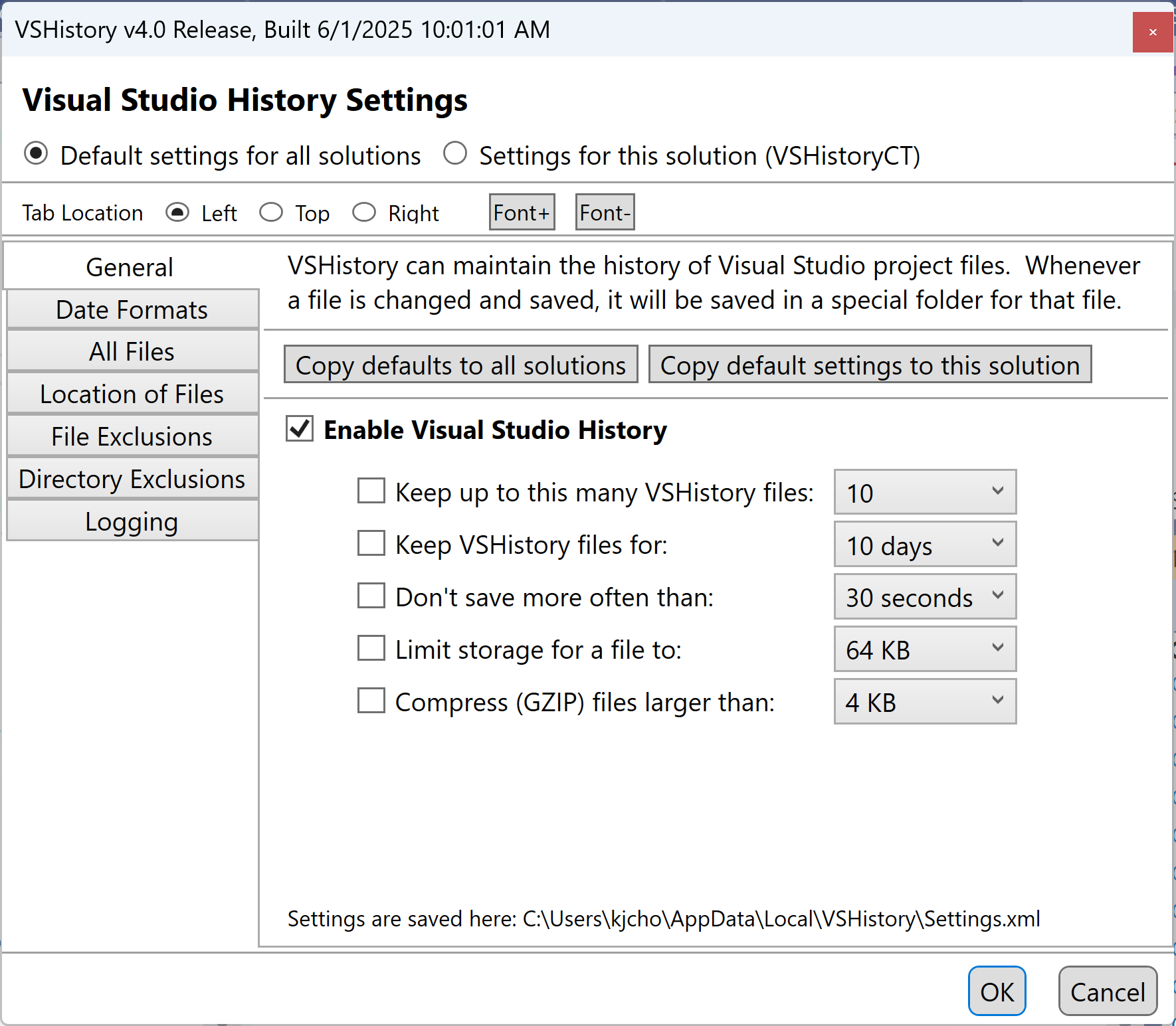 VSHistory 2022 -- Visual Studio File Histories - Visual Studio Marketplace